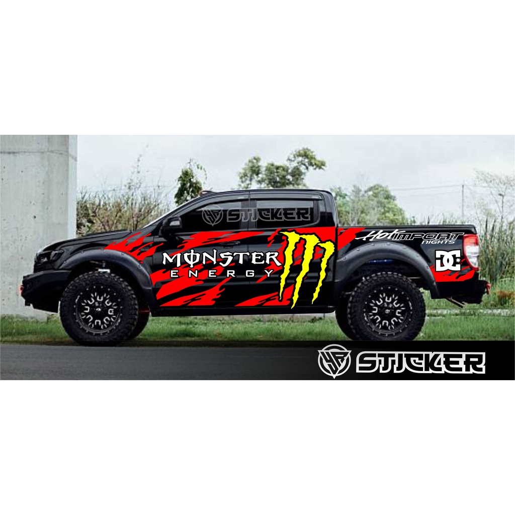 Jual STICKER TERBARU MONSTER MOBIL RANGER TRITON HILUX TRITON STRADA ...