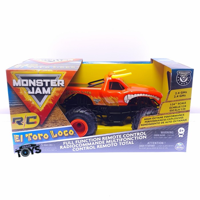 Jual Monster Jam El Toro Loco Remote Control RC Truck 1:24 Scale 2.4 ...
