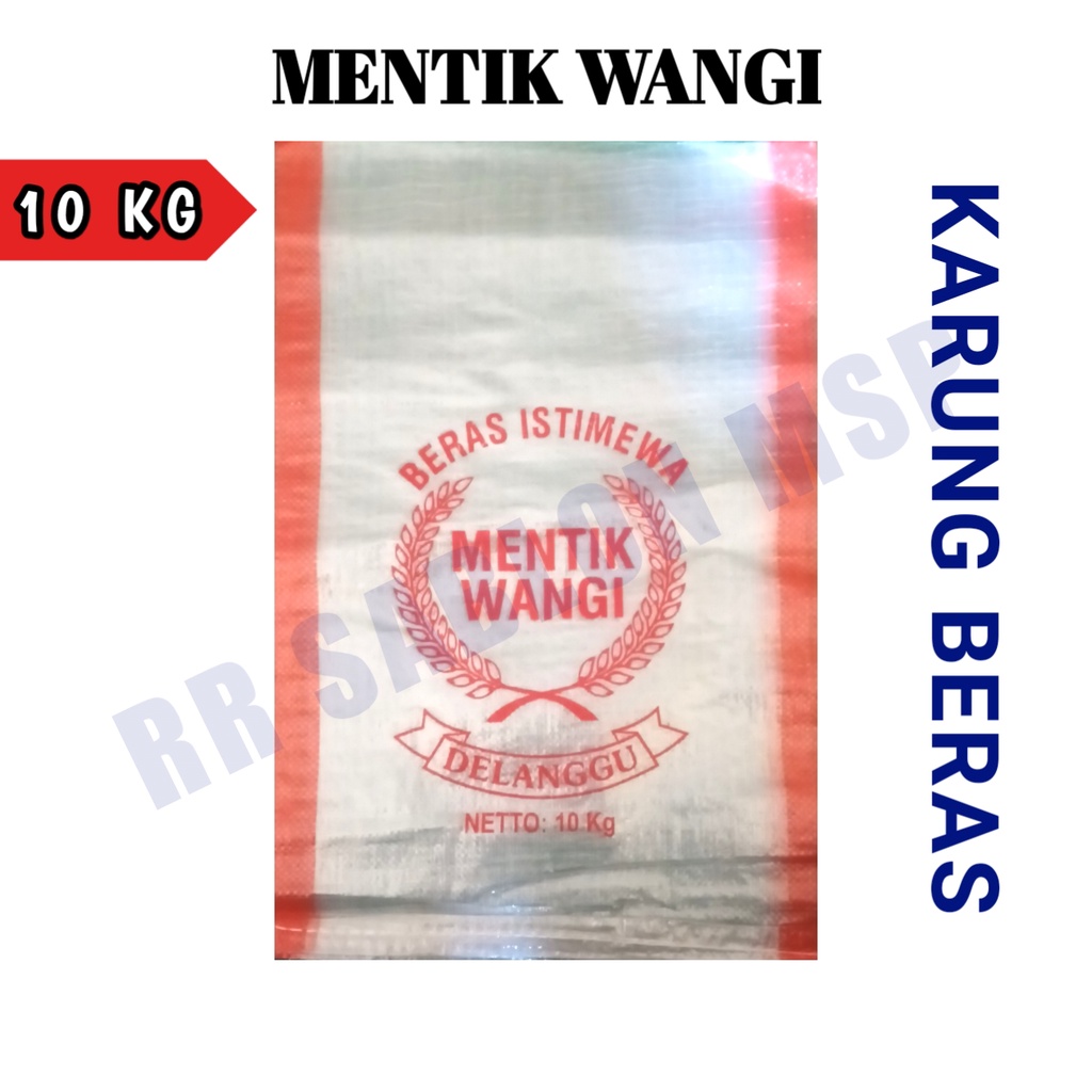 Jual Karung Beras Kemasan 25 kg 10 kg cap mentik wangi merk Hasil ...