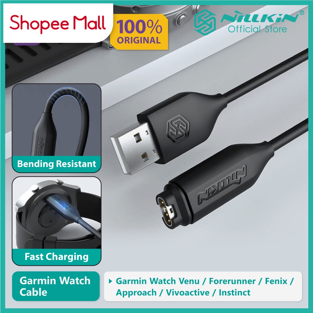 Jual Cable Charger Garmin Watch Venu / Forerunner / Fenix / Approach ...