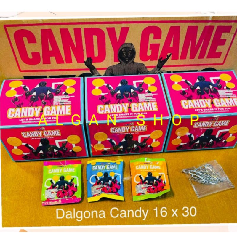 Jual Permainan Candy Game 1 Box 30 Pcs Dalgona Candy Hot Hot Pop Candy ...