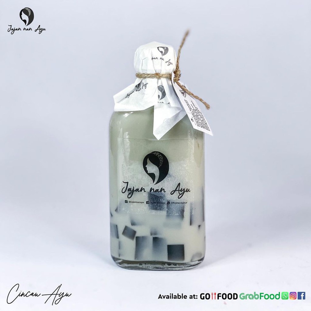 Jual Cincau Ayu 250ml (Botol Kaca dan tas Spunbound REUSABLE) | Shopee ...