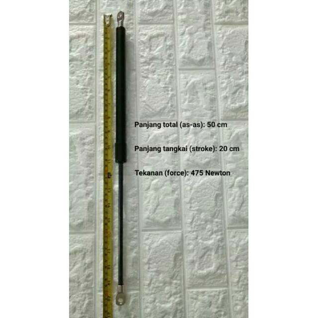 Jual Hidrolik / Shock Bagasi / Gas Spring 50cm 475N Hidrolis Bemper ...