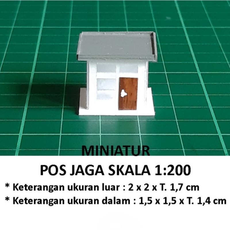 Jual Miniatur Pos Jaga Satpam Maket Diorama Skala 1:100 1:200 1:500 1: ...