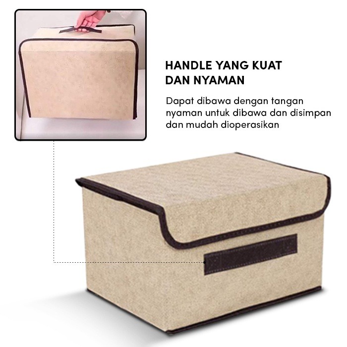 Jual Box Kotak Tempat Penyimpanan Baju 2in1 Storage Box Organizer ...