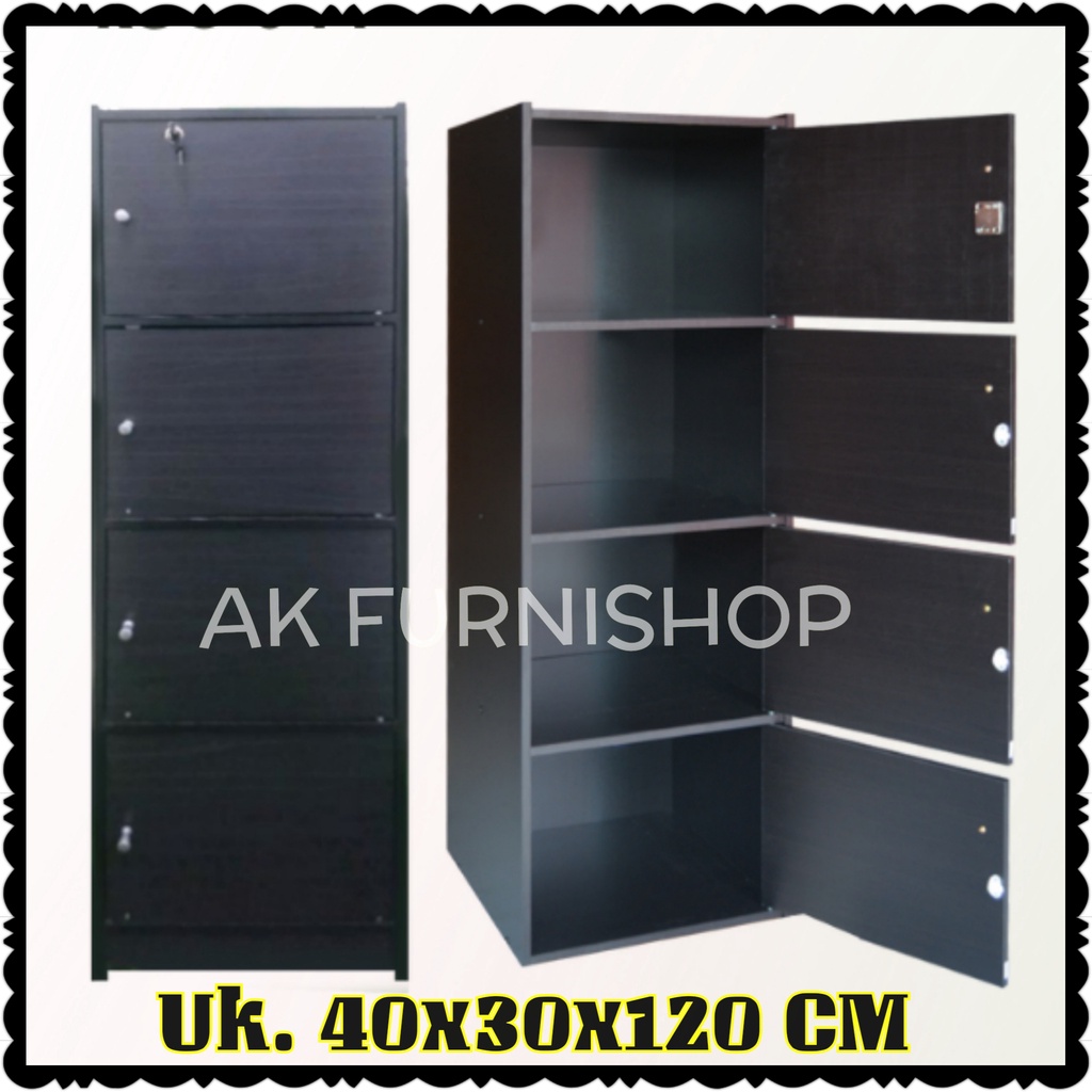Jual Lemari Rak 4 Pintu Susun Serbaguna - Loker 4 Pintu | Shopee Indonesia