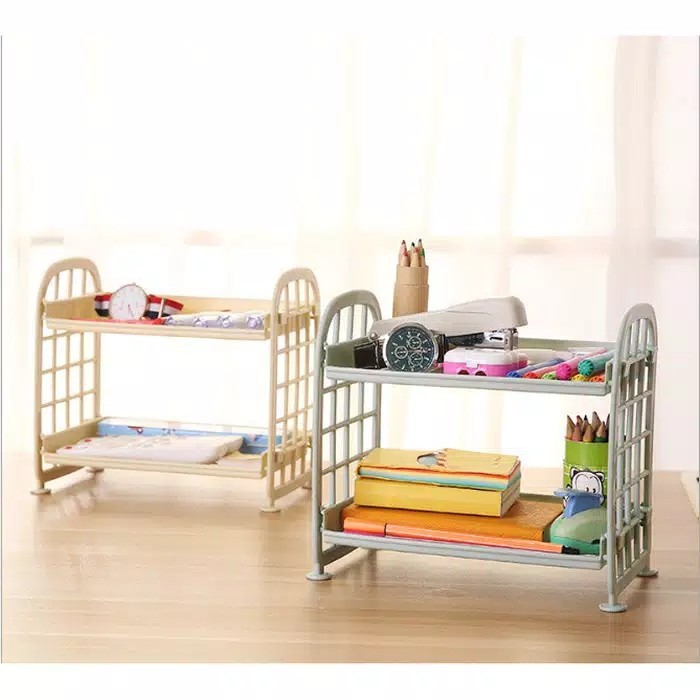 Jual Rak Mini Serbaguna 2 Susun Bahan Plastik Rak Meja Rakit ...