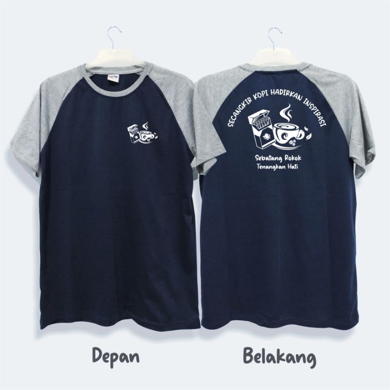 Jual Kaos Kopi & Rokok - Kaos Distro Cotton Combed 30s - Kaos Pria ...