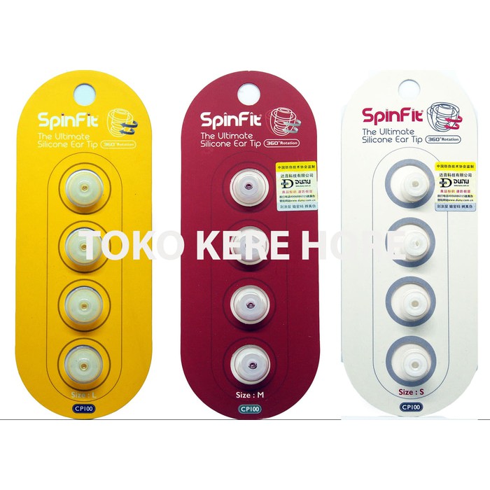 Jual SPINFIT - CP100 - Silicone Eartips - ORIGINAL | Shopee Indonesia