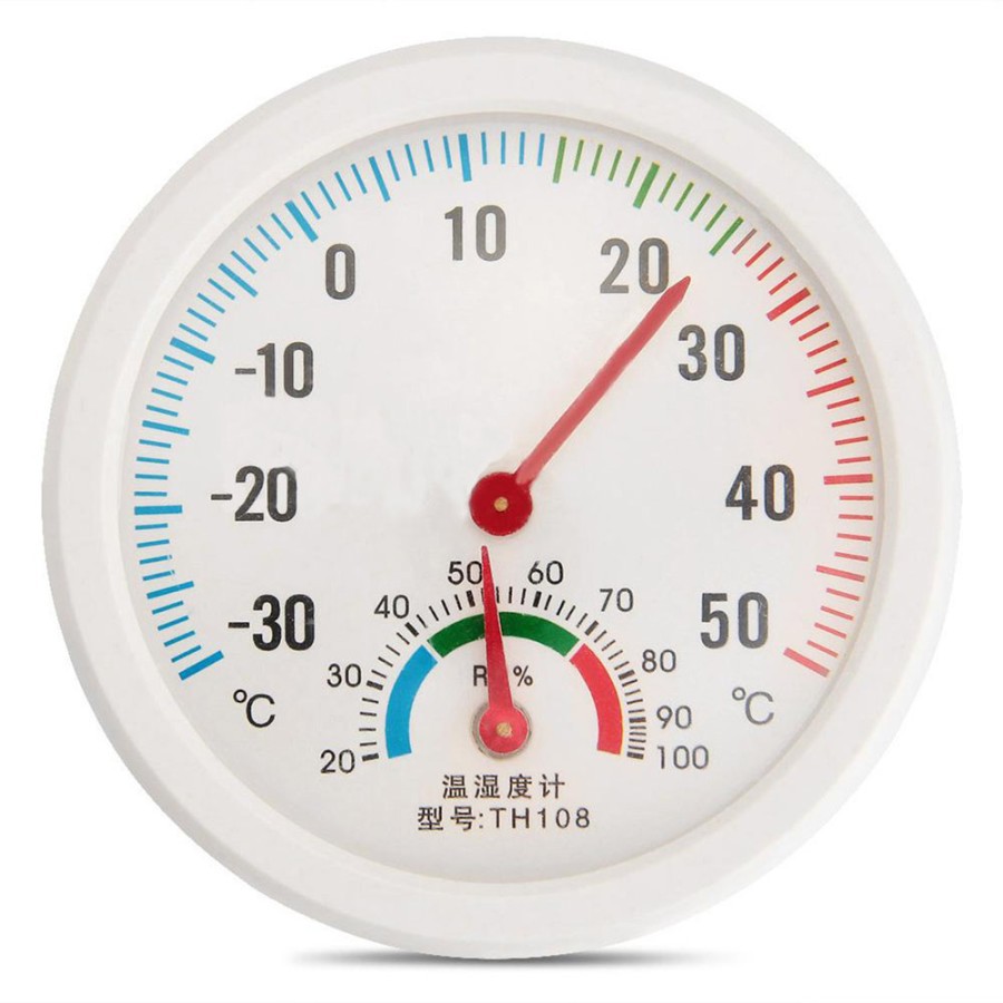 Jual Analog Thermometer Hygrometer Temperature Humidity Monitor TH 108 ...