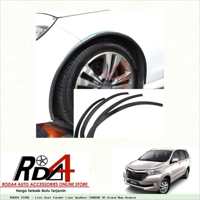 Jual List Over Fender Lips Spakbor CARBON 3D Grand New Avanza rod4 ...