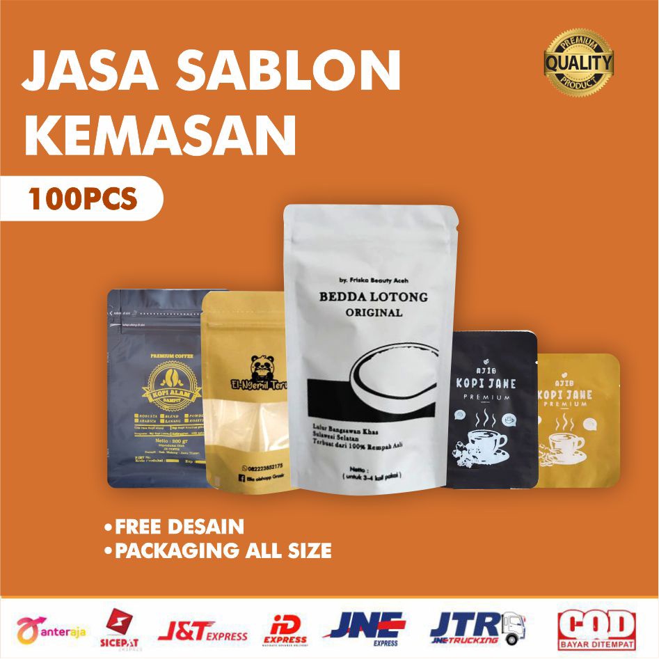 Jual Jasa SABLON kemasan sesuai merk / brand anda FREE DESIGN | Shopee ...