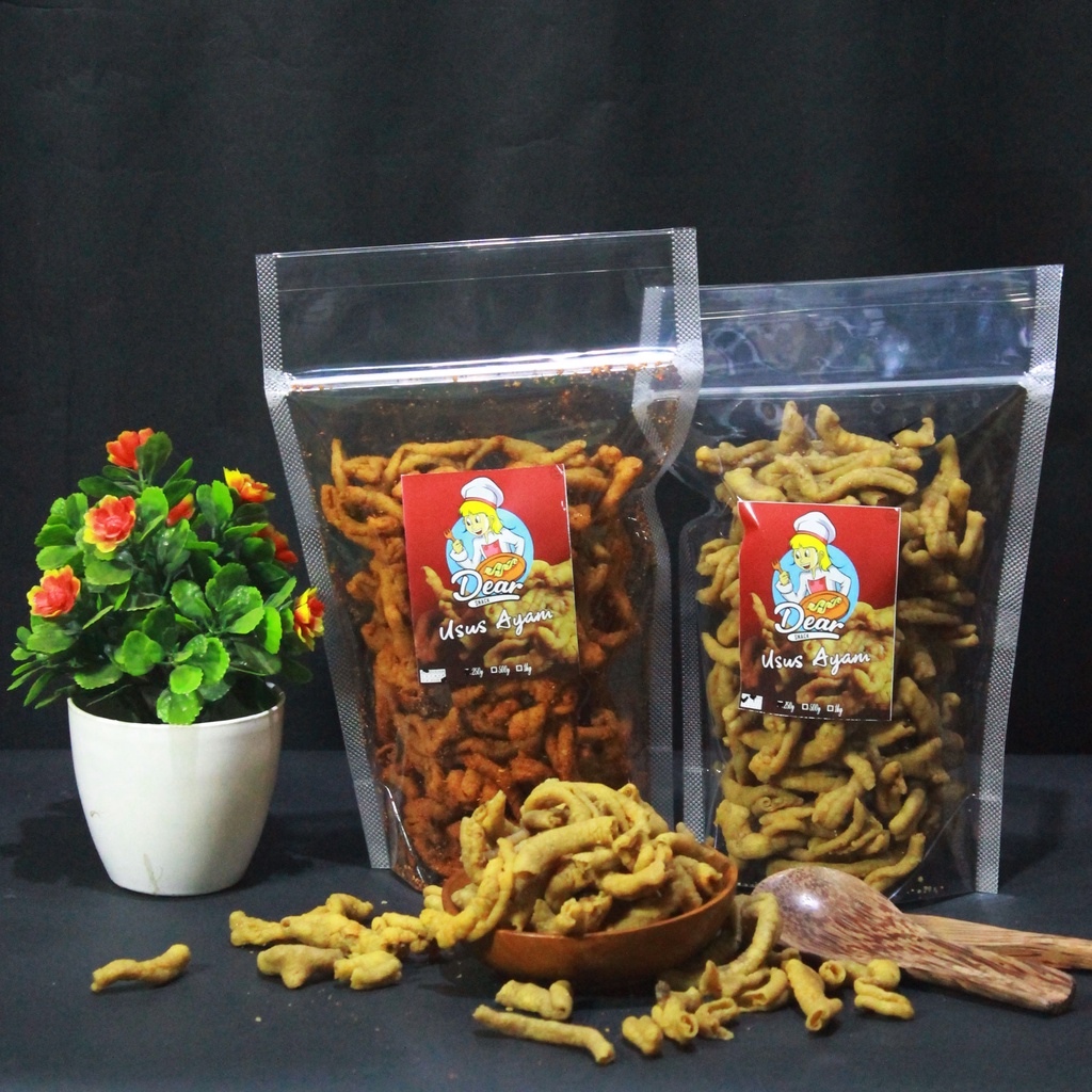 Jual Usus Ayam Crispy / Keripik Kripik Usus Ayam / Crispi Balado Pedas ...