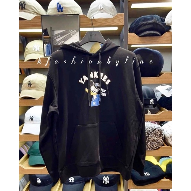 Jual MLB x Disney Donald Duck Big Logo Overfit Hoodie New York Yankees ...