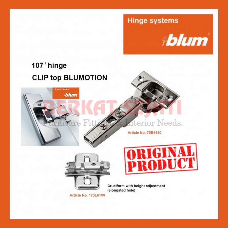 Jual Engsel BLUM (LURUS) Engsel Sendok BLUM Slowmotion Slow Soft Close ...