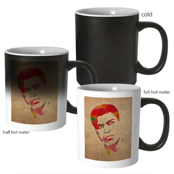 Jual Mug Magic Muhammad Ali Craft Artwork Gelas Berubah Warna | Shopee ...