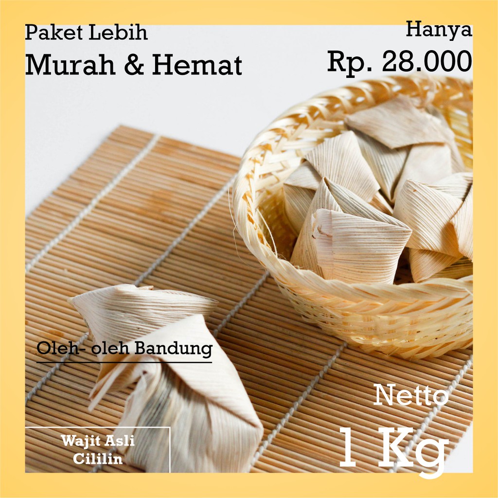 Jual Cemilan instant/Wajit Cililin/1Kg/cemilan/snack/murah/oleh oleh ...