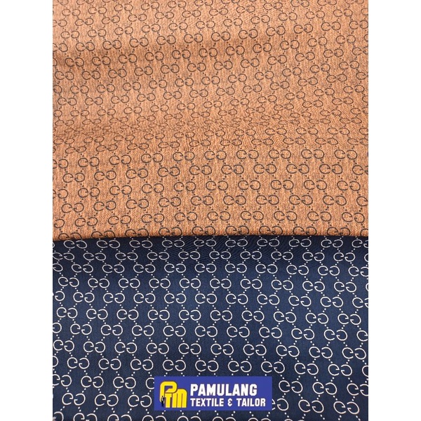 Jual Kain Katun Poly Motif Gucc1 || Harga Per Setengah Meter(50cm ...
