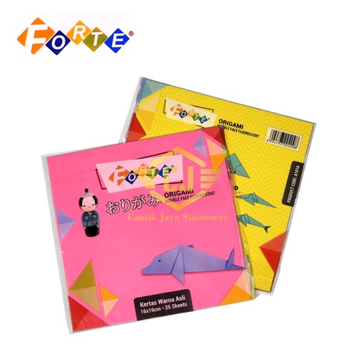 Jual Forte Origami Forte Kertas Lipat Warna Warni Forte Kertas Lipat 16 ...