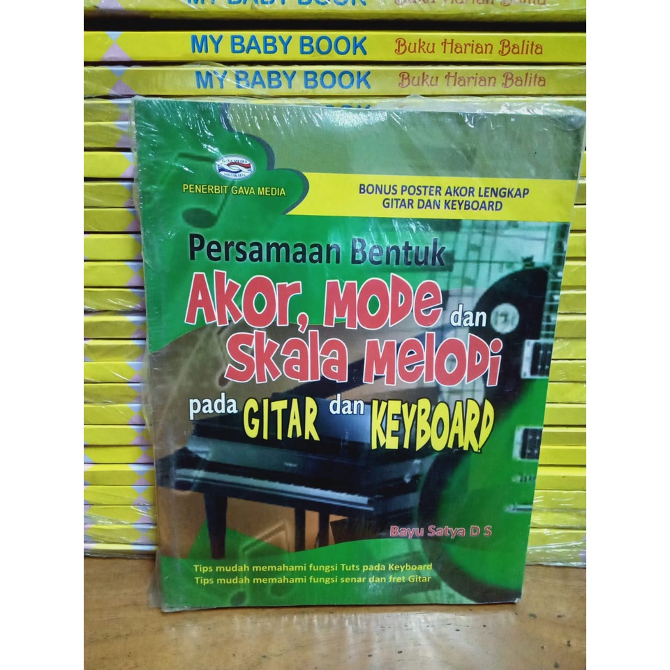 Jual BUKU PERSAMAAN BENTUK AKOR MODE & SKALA MELODI PADA GITAR ...