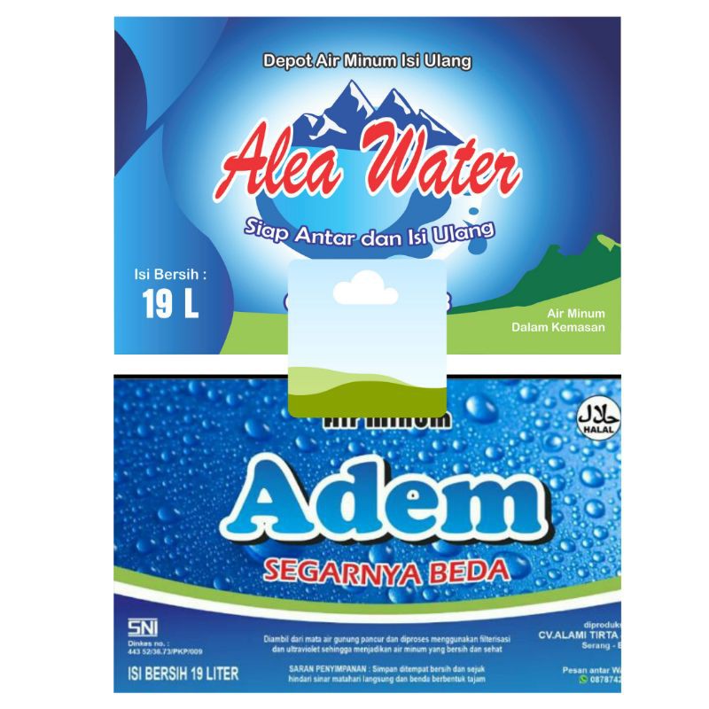 Jual sticker galon custom tahan air | Shopee Indonesia