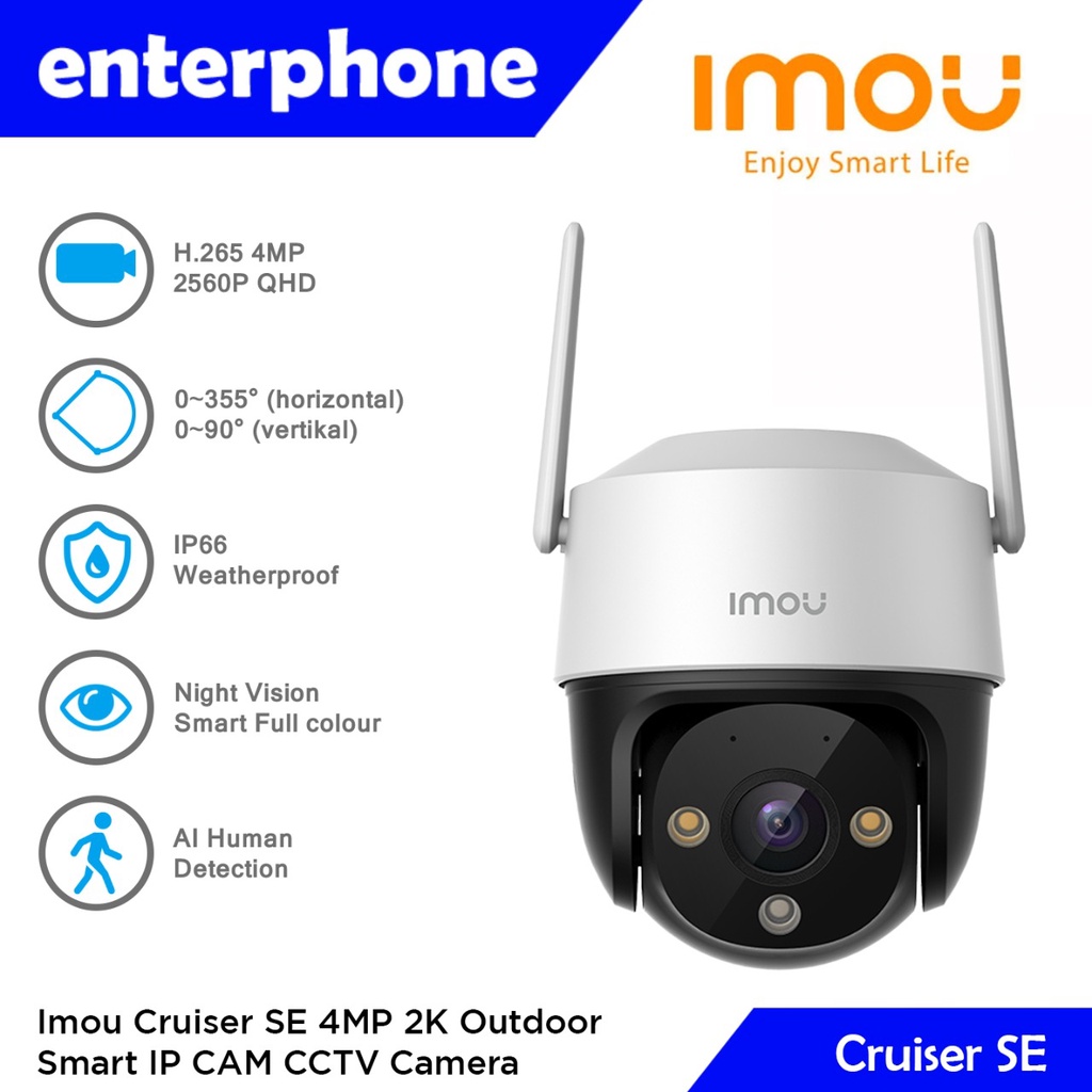 Jual IMOU Cruiser SE 4MP 2K Outdoor Smart IP CAM CCTV Camera | Shopee ...