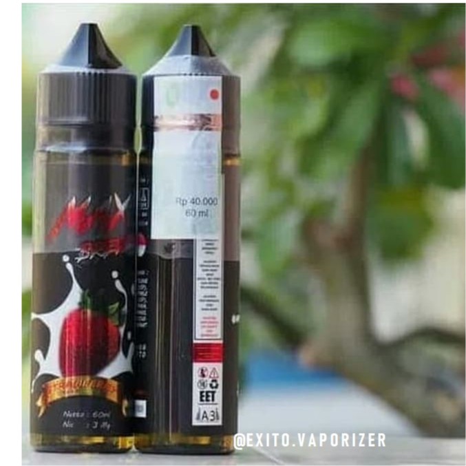 Jual Max Brew Strawberry Cream Milk 3MG 60ML - Max Strawberry Milk ...