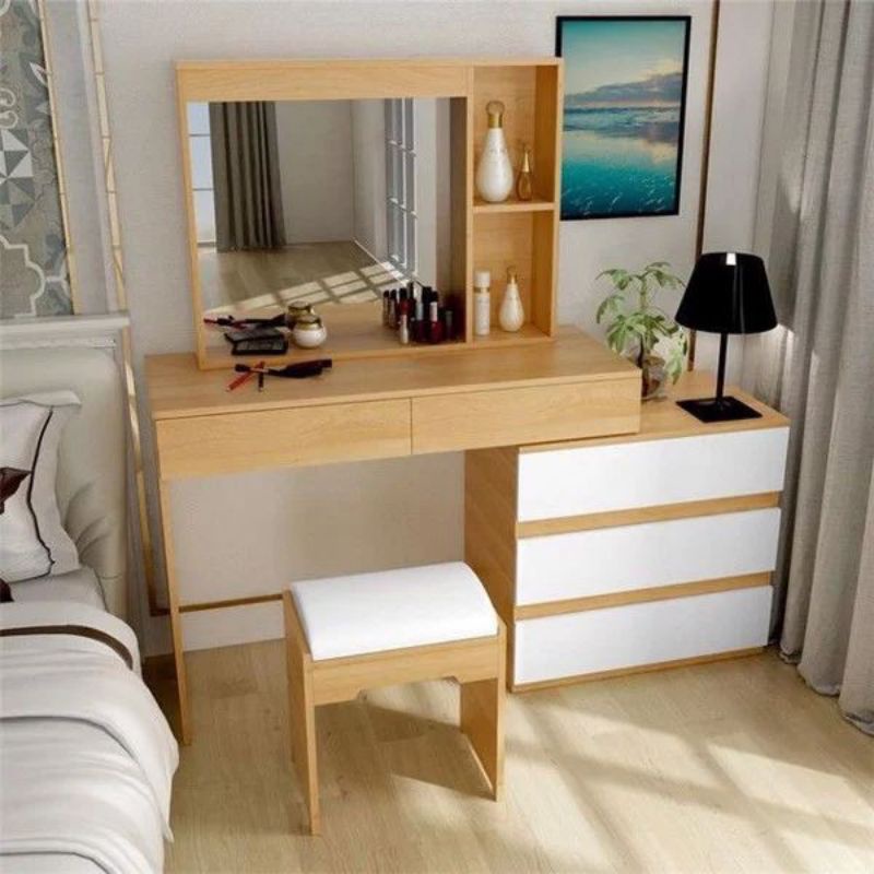 Jual meja rias plywood HPL | Shopee Indonesia