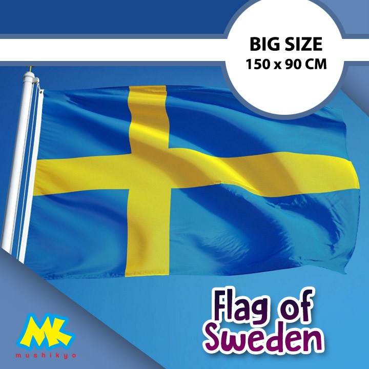 Jual Bendera Swedia ukuran besar - Sweden Flag | Shopee Indonesia