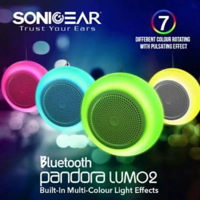 Jual Speaker Bluetooth Portable SonicGear Pandora Lumo 2 with TF Card ...