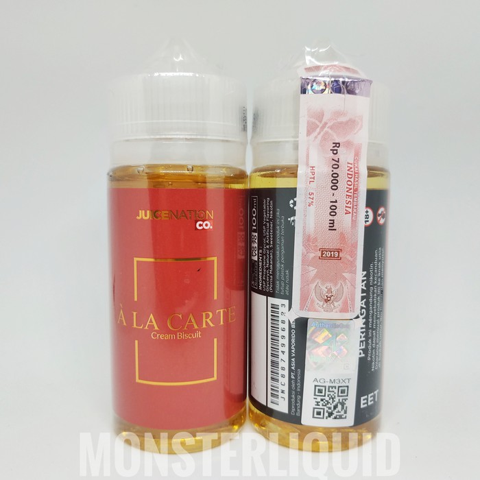 Jual A LA ALA CARTE MERAH CREAM BISCUIT BY JUICENATION 3MG 100ML ...