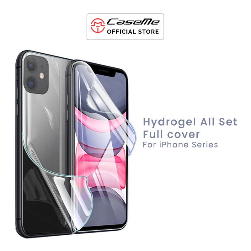 Jual Caseme Anti Gores Hydrogel Full Set Camera Back Front Screen Protector anti sidik jari ...