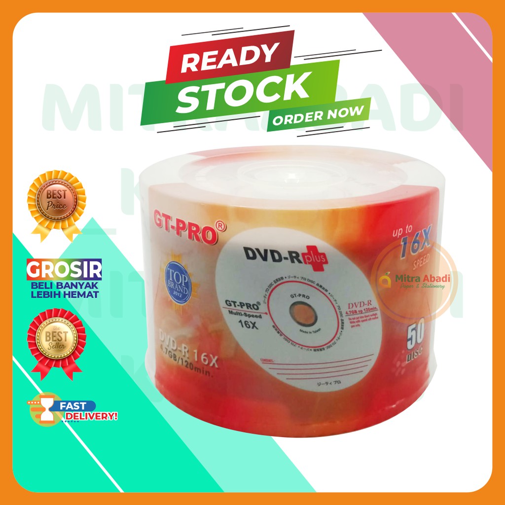 Jual (10 PCS) DVD-R PLUS GT PRO | Shopee Indonesia