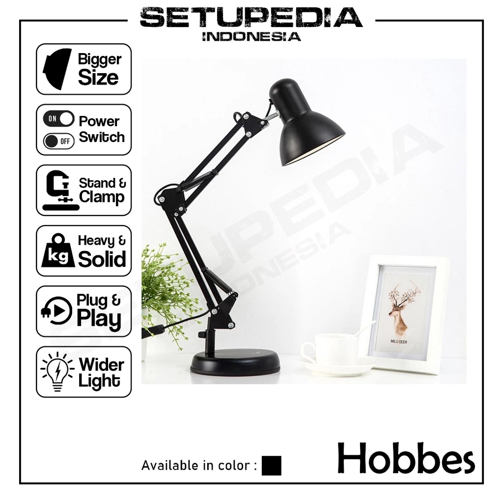 Jual Hobbes Lampu Arsitek Original Architect Lamp Belajar Membaca Tidur ...