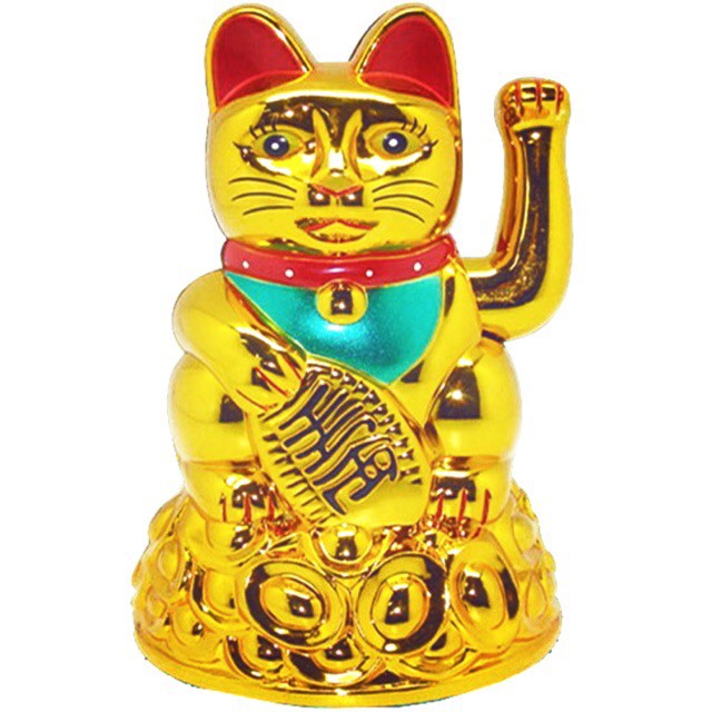 Jual Kucing Hoki Koin Emas Patung Boneka Kucing Hoki Rejeki Yuan Bao ...