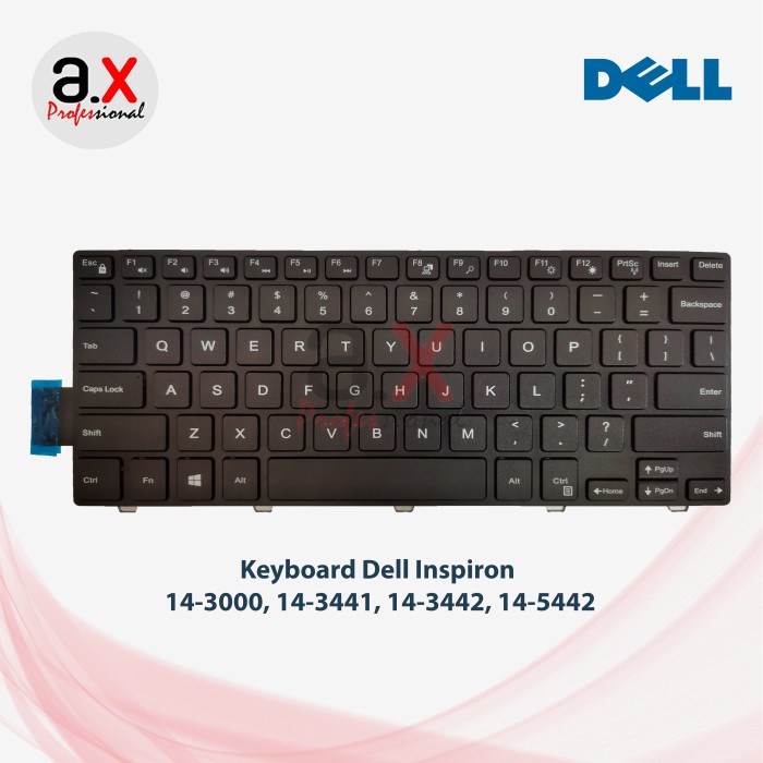 Jual Keyboard Dell Inspiron 14-3000 14-3441 14-3442 Series | Shopee ...