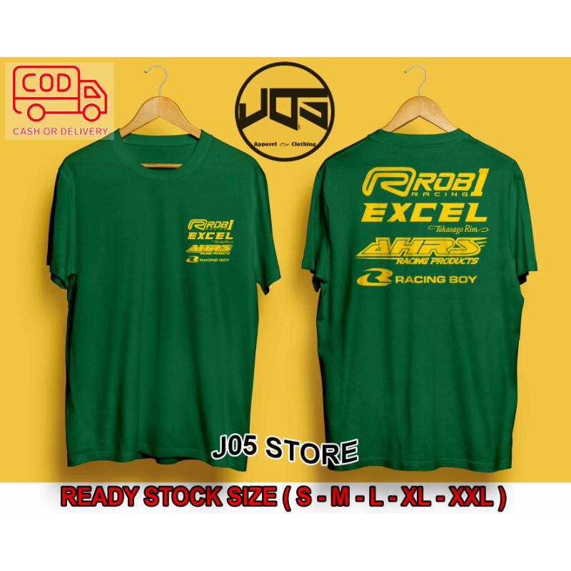 Jual Kaos Baju Distro ROB1 Racing Boy Excel Takasago Rim AHRS Logo ...