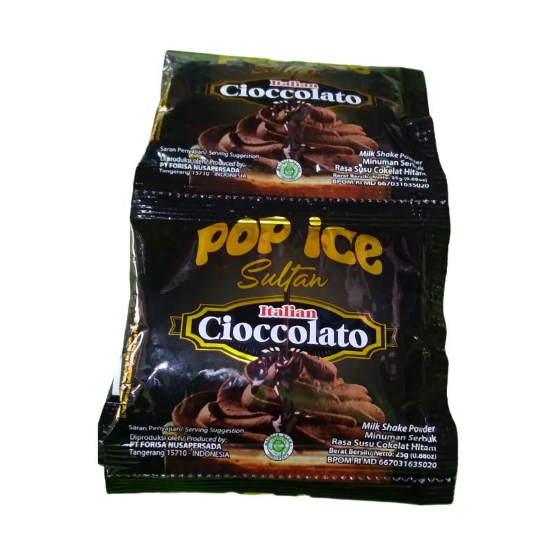 Jual pop ice SULTAN coklat | Shopee Indonesia