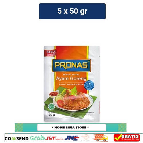 Jual Pronas Bumbu Instan Ayam Goreng 5 x 50 gr | Shopee Indonesia