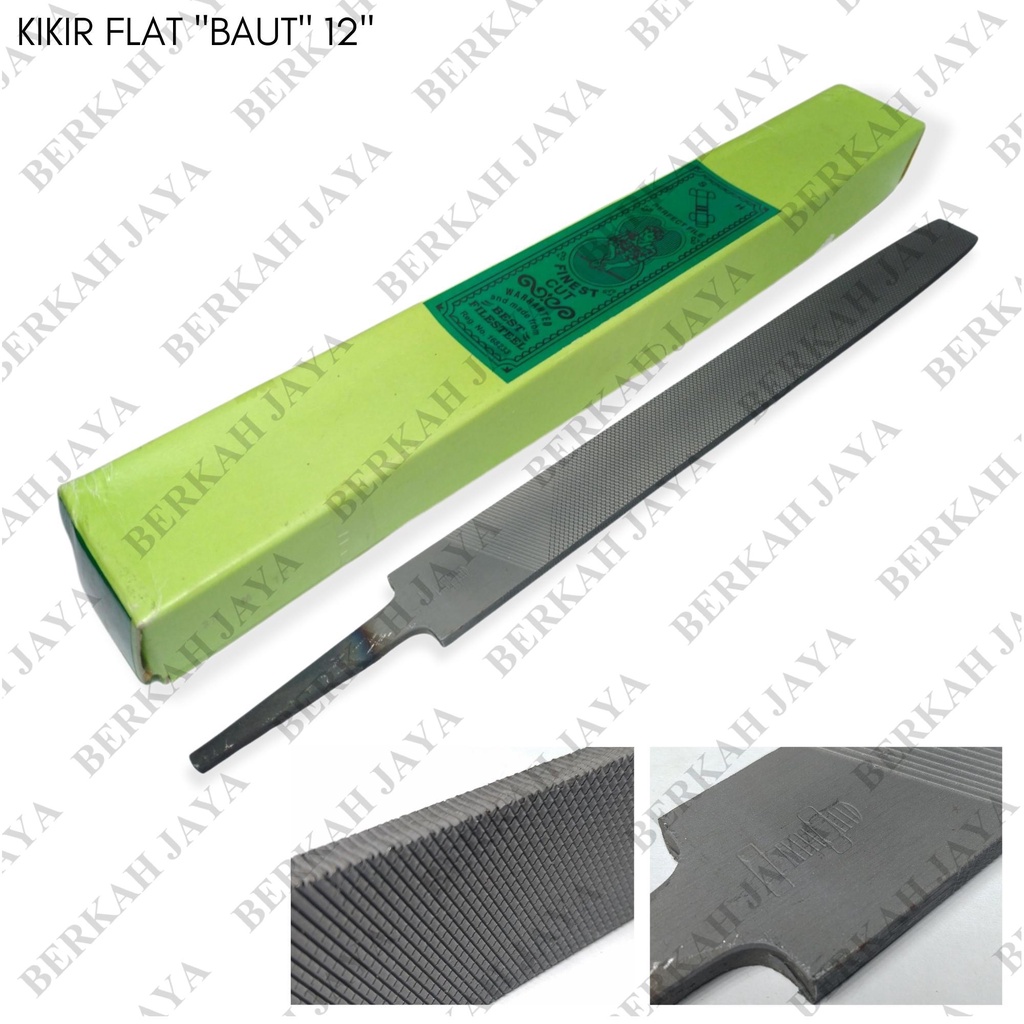 Jual Kikir Plat Gepeng 12" Cap Baut / Kikir Flat | Shopee Indonesia