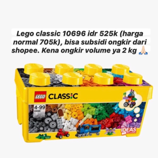 Jual Lego classic original kidz station / Lego classic brick box ...