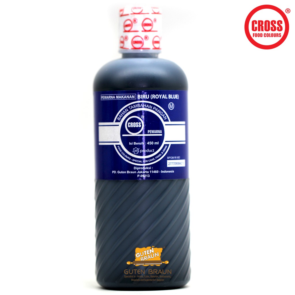 Jual CROSS Pewarna Makanan ROYAL BLUE 450ml | Shopee Indonesia