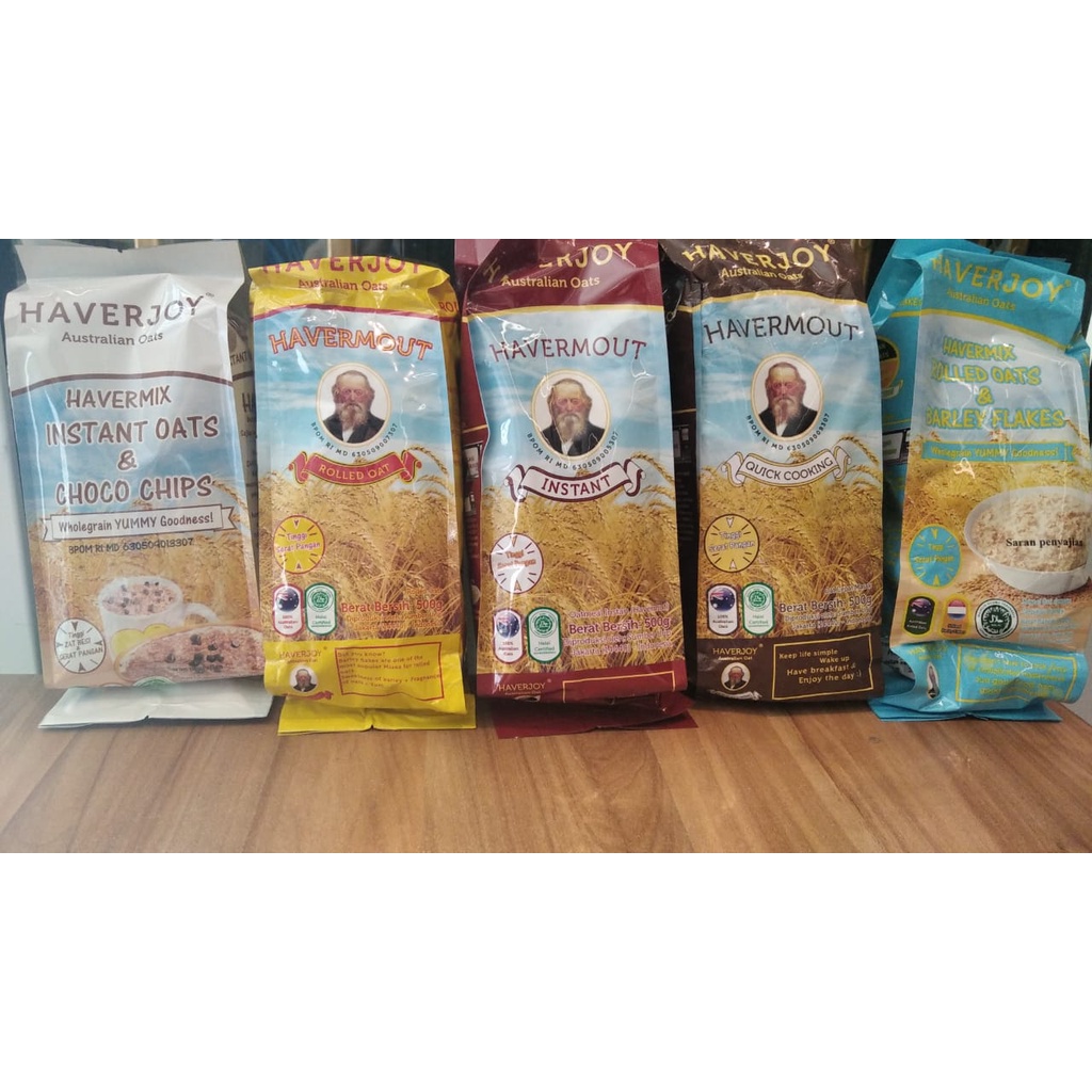 Jual Haverjoy Rolled Instan Oat 1000 gram Havermix Havermut | Shopee ...