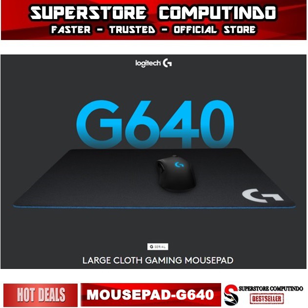 Jual Logitech G640 Large Cloth Gaming Mouse Pad | Shopee Indonesia