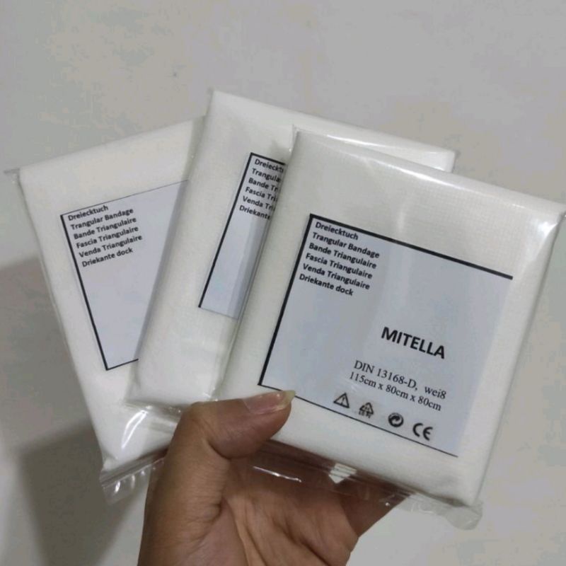 Jual Mitela / Mitella / Kain Segitiga ukuran 115x80x80cm | Shopee Indonesia