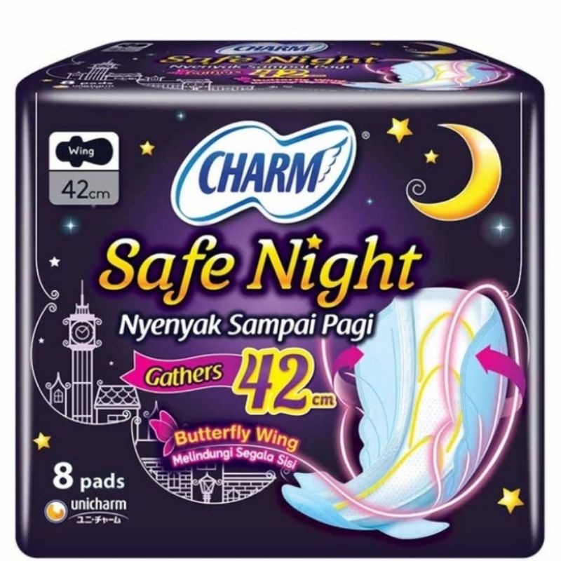 Jual Charm Safe Night 42 cm 7 pads 14 pas | Shopee Indonesia