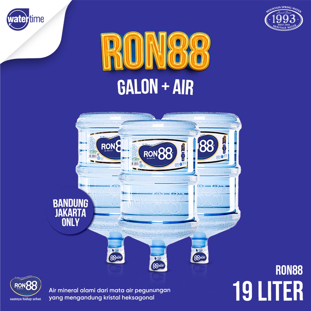 Jual Ron88 - Galon + Isi Air 19 Liter | Shopee Indonesia