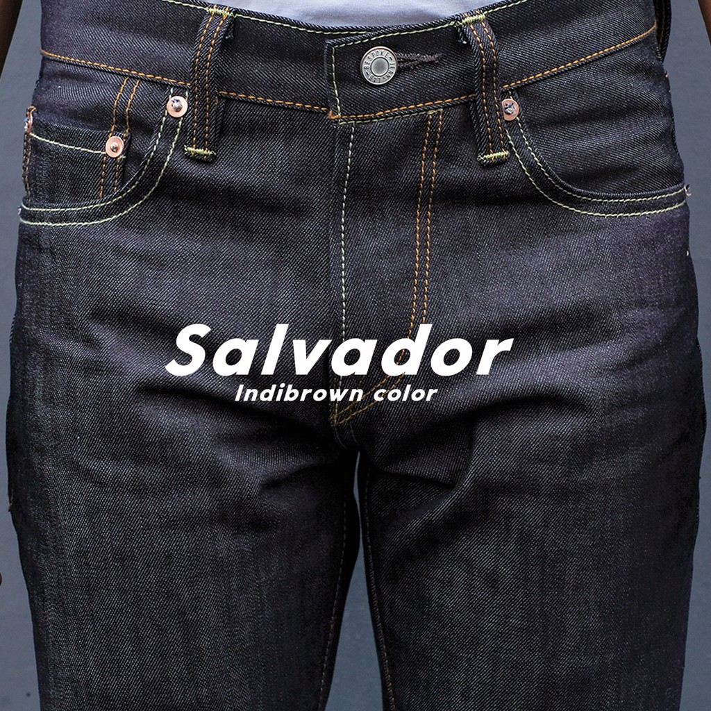 Jual Bespoke Project - Celana Jeans Salvador Raw Denim | Shopee Indonesia
