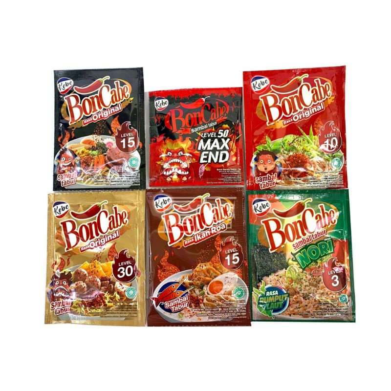 Jual Bon cabe SACHET / Boncabe sachet level 50 lengkap | Shopee Indonesia