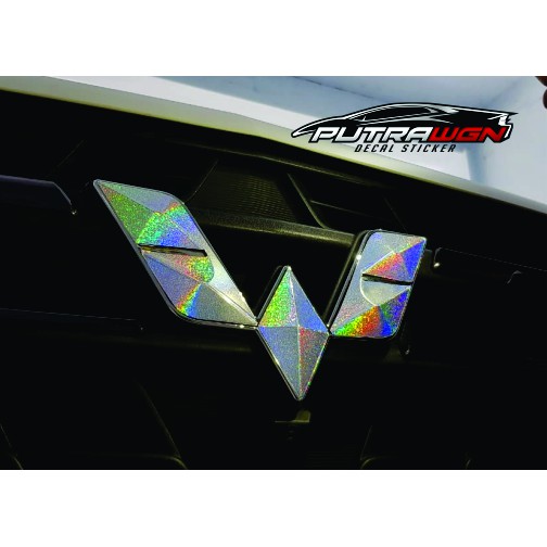 Jual STIKER LOGO WULING GALAXY HOLOGRAPICH SILVER WULING ALMAZ | Shopee ...